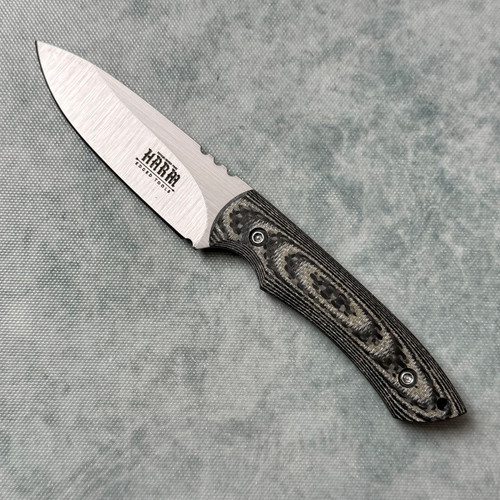 Harm Edged Tools Custom Micro XL Fixed Blade Artisanal Carbon Fiber ...
