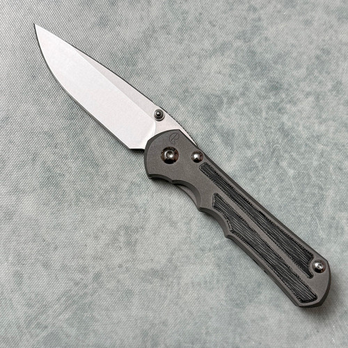 Chris Reeve Large Inkosi Black Canvas Micarta Inlay Titanium Frame Lock ...