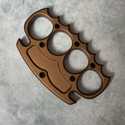 NCC Knives Knuck Spiked Grapnel Bronze Four Finger Aluminum Paperweight ...