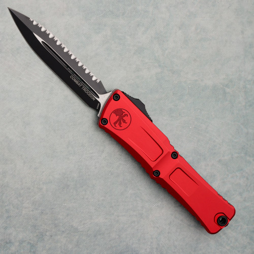 Microtech Combat Troodon D/E Gen III Red Full Serrated 1142-3RD ...