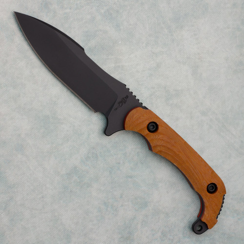 Toor Knives Pin-Up Apnea Fixed Blade Textured Linen Micarta Handle w ...
