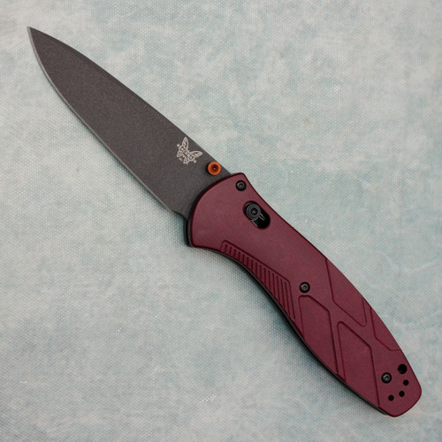 Benchmade Barrage Axis Lock Assisted Redstone Richlite Handle Black ...