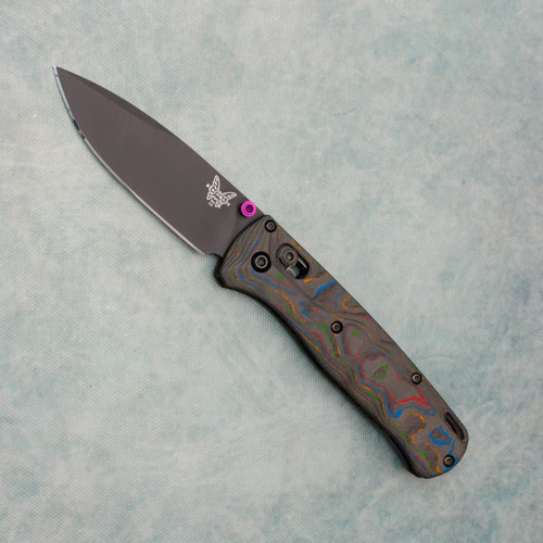 Benchmade Bugout Axis Lock 80's Camo Carbon Handle Black M4 Blade (Pre ...