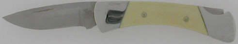Buck 506 White Knight Lock Back Ivory Micarta | American Edge Knives
