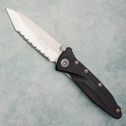 Microtech Socom Delta T/E Satin Full Serrated 163-6 | American Edge Knives