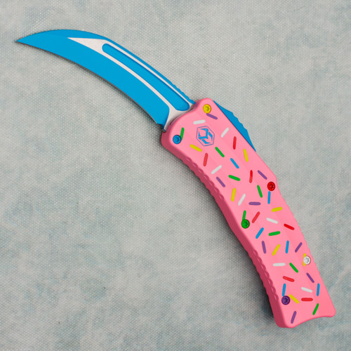 Heretic Knives ROC Curved OTF Dessert Warrior Sprinkles Magnacut Blade ...