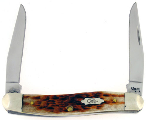 Case XX Mini Muskrat Molasses Jigged Bone 8497 | American Edge Knives
