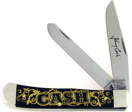 Case XX Johnny Cash Trapper Large Black 06796 | American Edge Knives