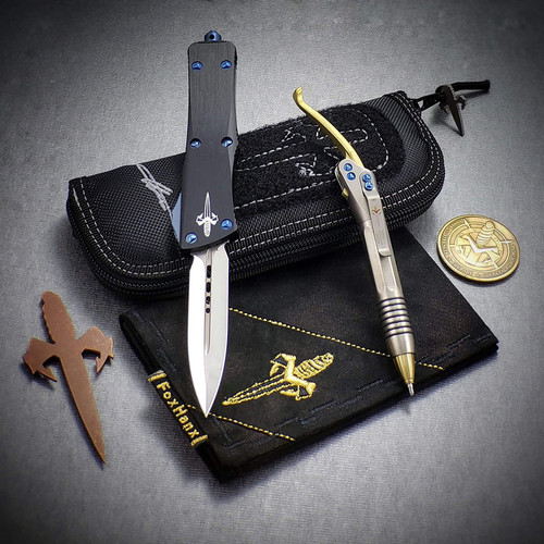 Marfione Custom Troodon De Mirror Polish Hefted Alloy W Blue Ti Hw