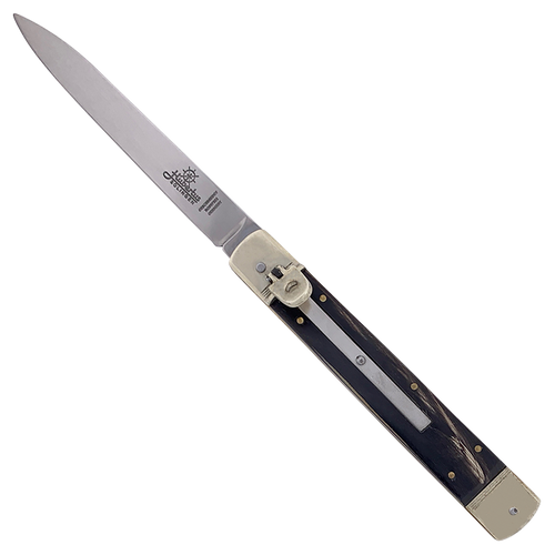 Hubertus Large Slimline Lever Lock Auto Buffalo Horn 14BH | American ...