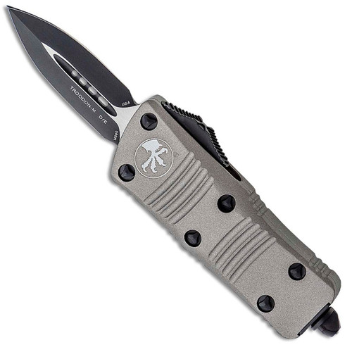 Microtech Mini Troodon D/E Titanium Gray Black Standard 238-1TG ...