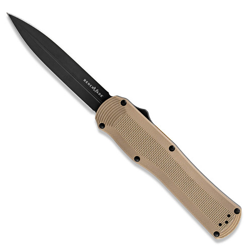 Benchmade Autocrat OTF Auto D/E Coyote Brown G-10 Handle Black Blade ...