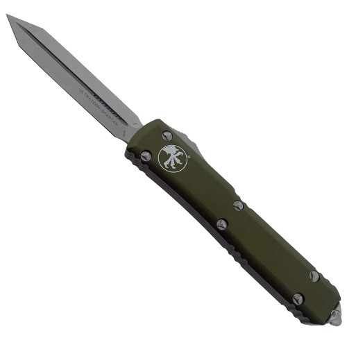 Microtech Ultratech Spartan OD Green Handle Stonewash Standard Blade ...