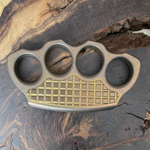 Marfione Custom Hand Tank Titanium Antique Gold Four Finger Knuckle ...