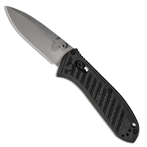 Benchmade Mini Presidio II Axis Lock Milled Black CF-Elite Handle Satin ...