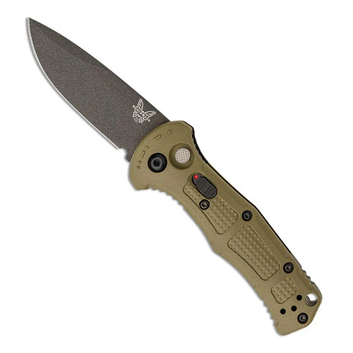 Benchmade Mini Claymore Auto Ranger Green Grivory Handle Cobalt Black ...