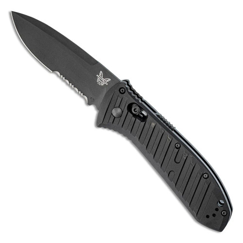 Benchmade Auto Presidio II Axis Lock Milled Black Aluminum Handles Drop ...
