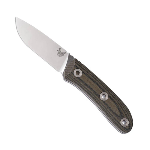 Benchmade Mel Pardue Hunter Fixed Blade Micarta Handle Satin Blade ...