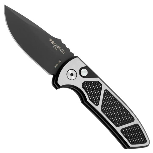 Pro Tech Les George Sbr Steel Custom Textured Two Tone Satin Dlc Handle