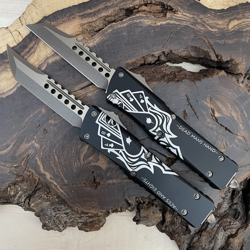 Microtech Combat Troodon Dead Man's Hand Hellhound and Warhound Set ...
