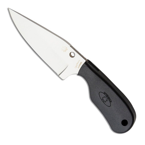 Spyderco Subway Bowie Fixed Blade Black FRN Handles Satin LC200N Blade ...