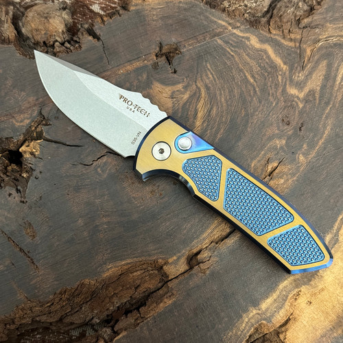Pro-Tech Les George SBR Custom 006 Two-Tone Blue Bronze Titanium ...