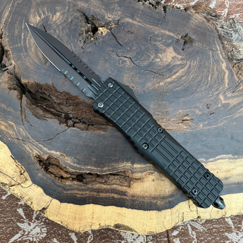 Microtech Combat Troodon De Delta Frag Shadow Fluted Dlc Serrated Dlc