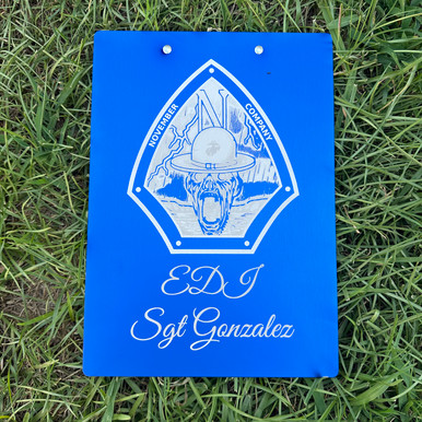 USMC Aluminum Engraved Clipboard