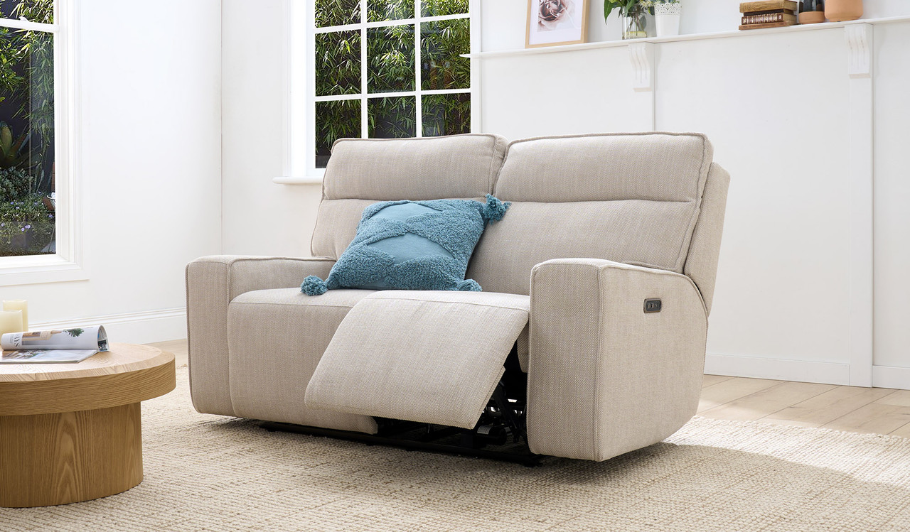Mason 2 seat modern electric recliner suite | Focus on Furniture