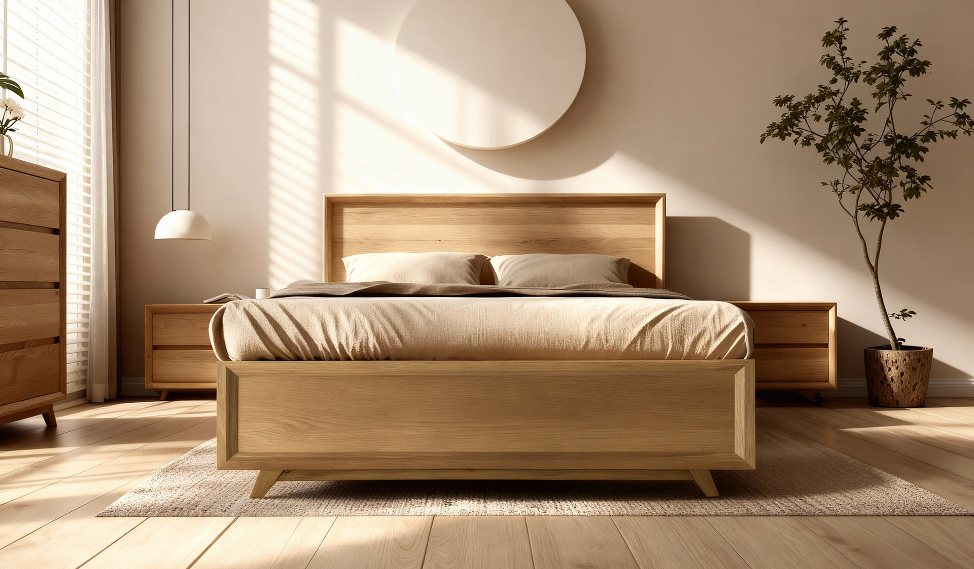 Bounty bed in a smooth oak finish | Focus on Furniture