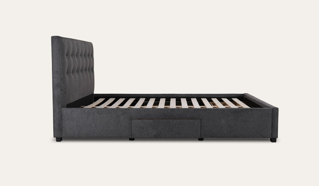 Emily upholstered bed with storage drawers | Focus on Furniture