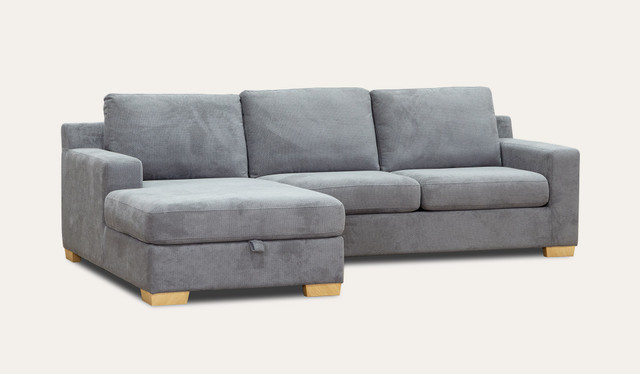 Jackson 3 seat chaise sofa with storage sofa bed | Focus on Furniture