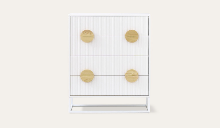 Milton white tallboy | Focus on Furniture