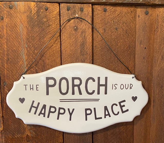 Metal Porch Sign