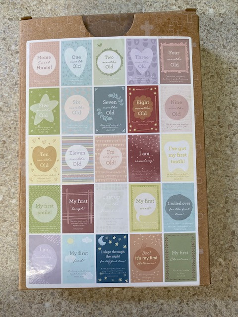 Baby Milestone Cards with Bible Verses