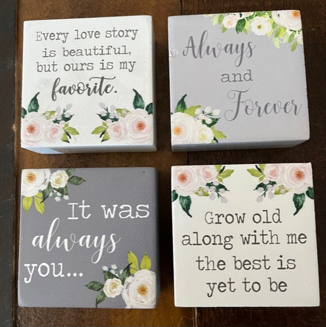 Wooden Block Messages