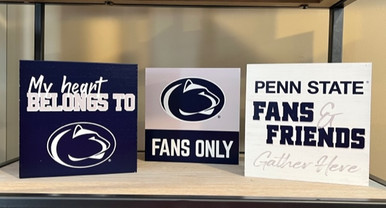 PSU Wood Block Sign