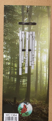 Wind Chimes with One Stained Glass Clapper