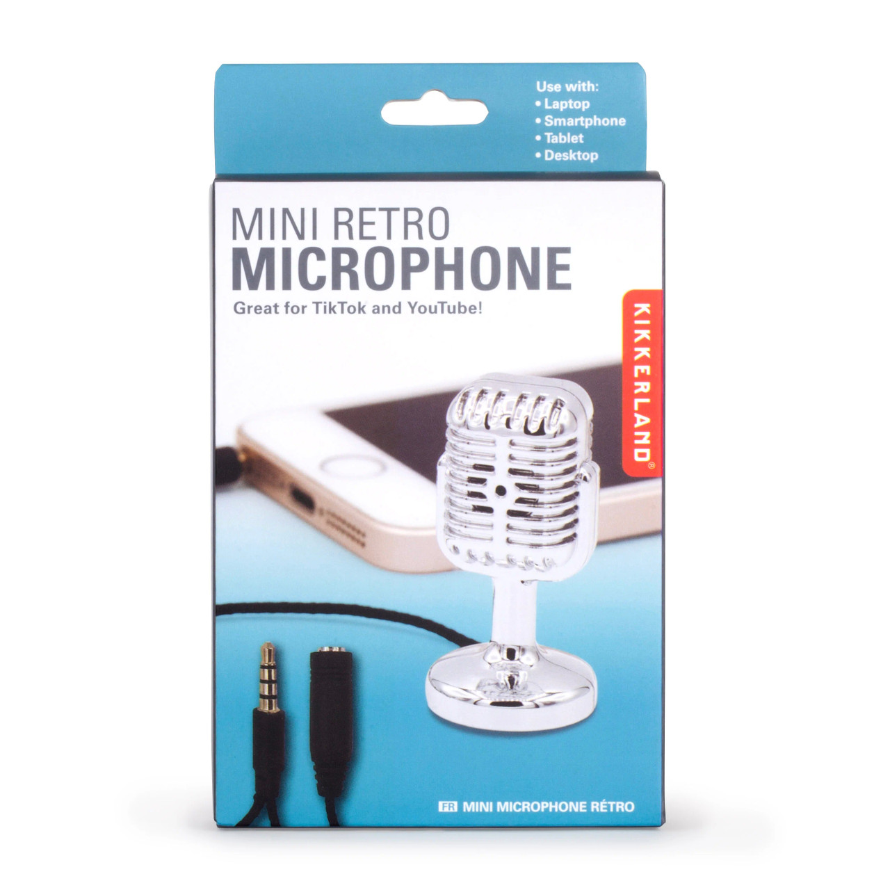 Retro Karaoke Mini Mic | Kikkerland | The Penguin Gallery