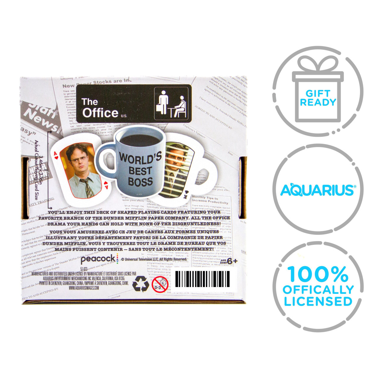 Playing Cards The Office Shaped | Aquarius | The Penguin Gallery