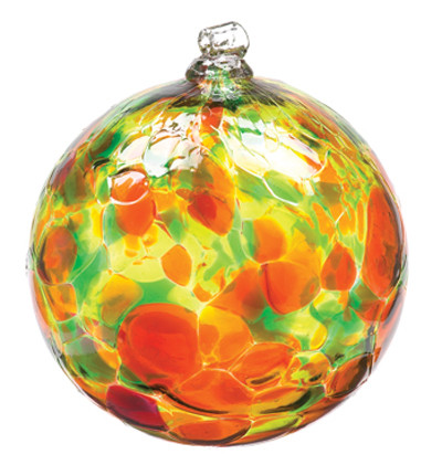 Calico Autumn Leaves 3 Inch | Kitras Art Glass | The Penguin Gallery