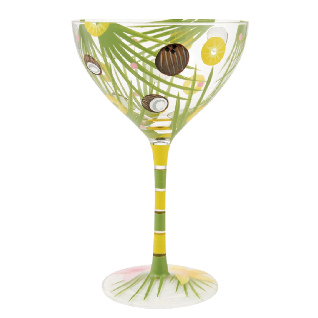 Shaken Pina Colada Cocktail Glass | Lolita | The Penguin Gallery