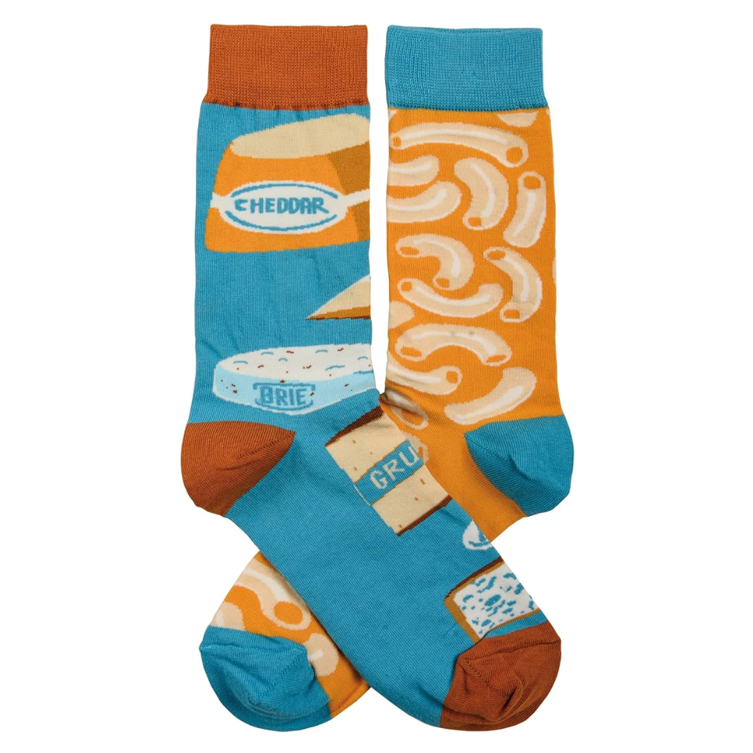 Macaroni & Cheese Socks | Primitives by Kathy | The Penguin Gallery