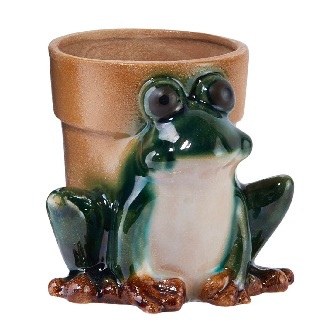 Stoneware Frog Planter | Creative Co-op | The Penguin Gallery