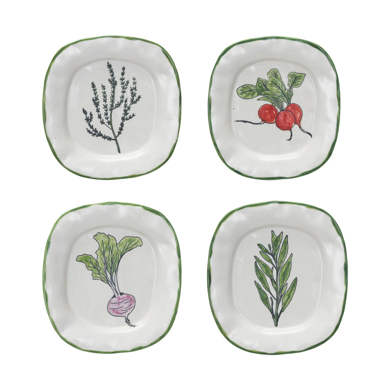 Stoneware Plate - Basil | Creative Co-op | The Penguin Gallery
