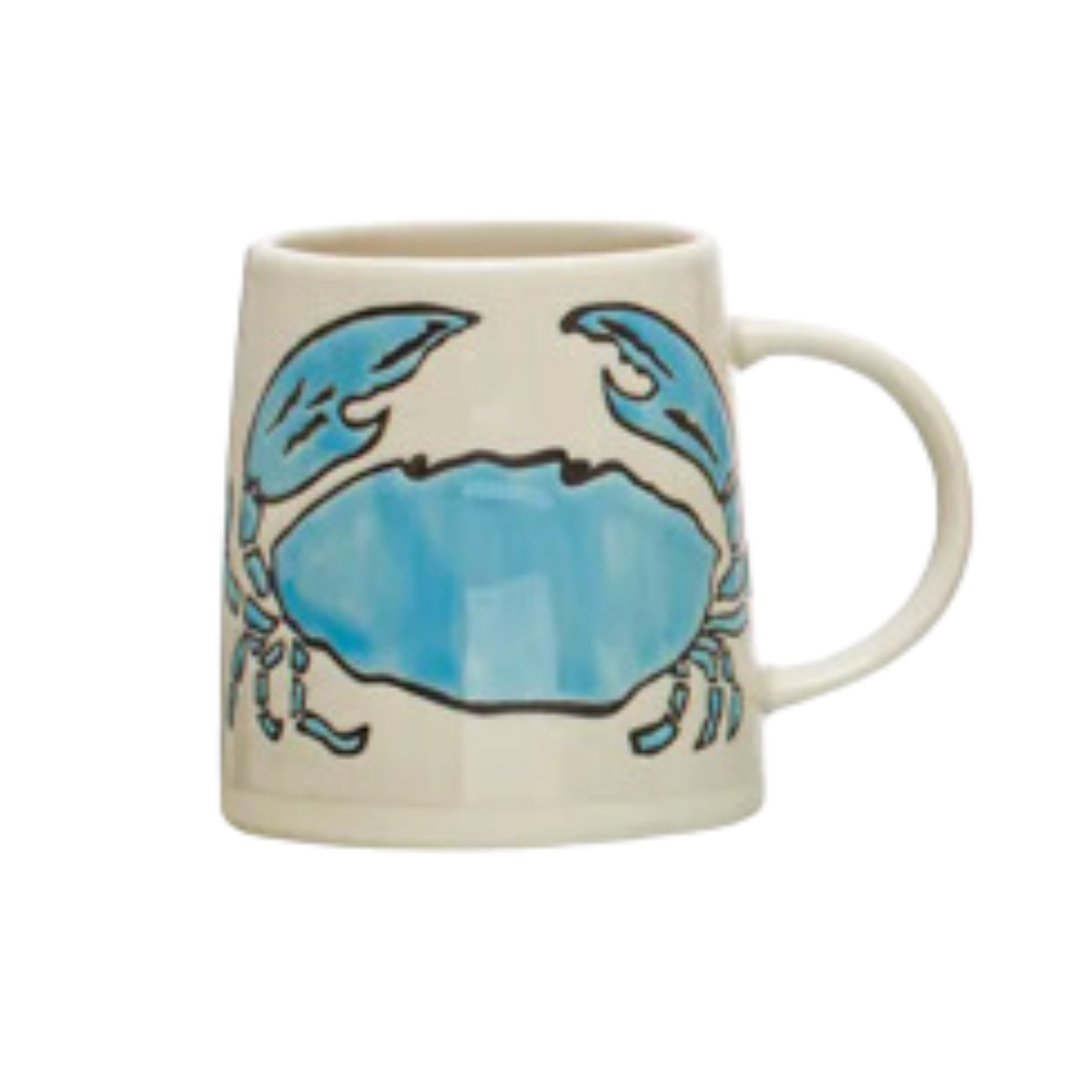 Ceramic Blue Crab Mug | Creative Co-op | The Penguin Gallery