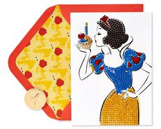 Snow White with Cupcake Birthday Card| Papyrus | The Penguin Gallery
