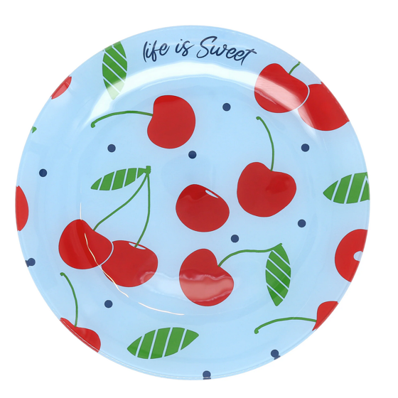 Glass Appetizer Plate : Cherries | Pavilion Gift | The Penguin Gallery