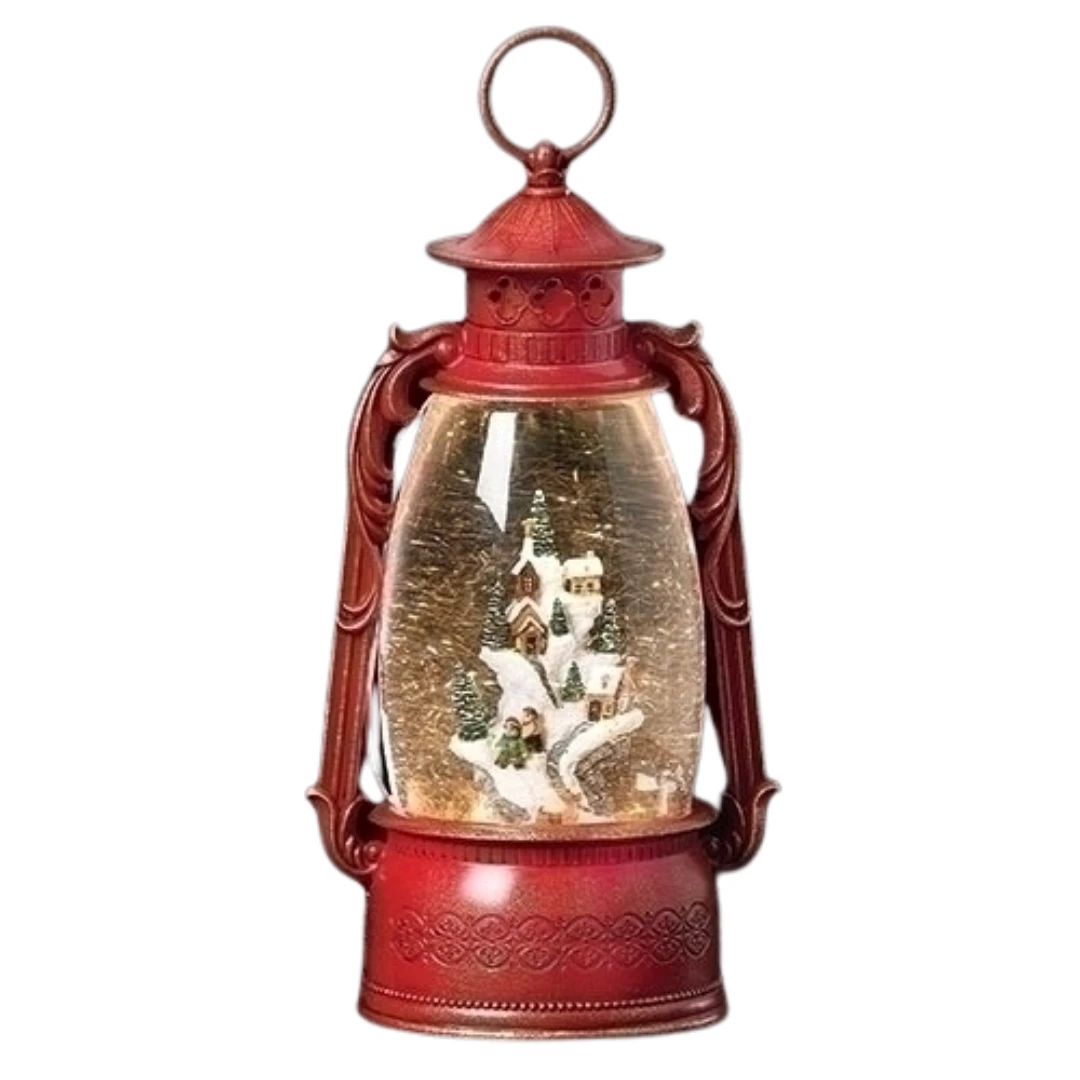Lighted Swirl Village Water Lantern | Roman | The Penguin Gallery