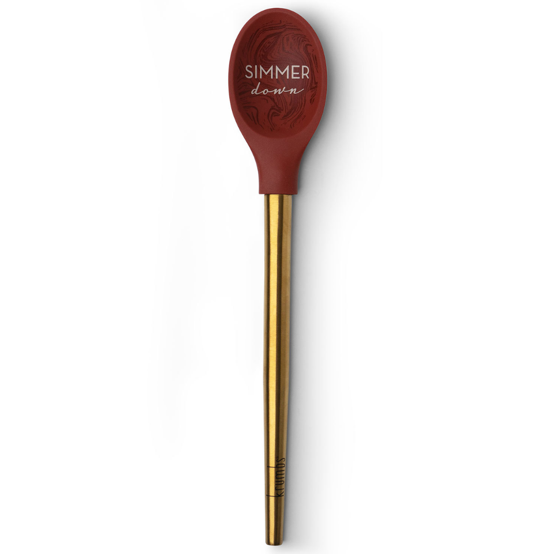 Simmer Down Spoon with Gold Handle | Krumbs Kitchen | The Penguin Gallery